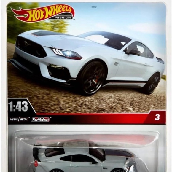 Mattel | Toys | Hot Wheels Premium White Mustang Diecast Car 43 | Poshmark